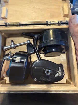 ~ Vintage Very Early MITCHELL Spinning Reel in Original BLUE Box ~ LOOK ...