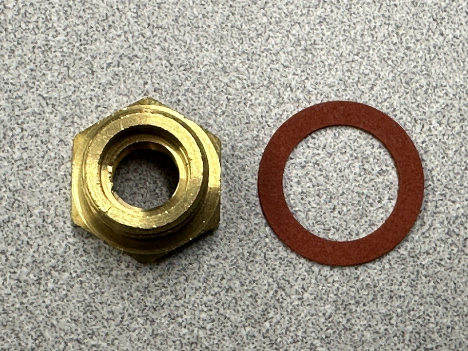 CARTER AFB AVS TQ 5/8-20 BRASS FUEL INLET FITTING 5/16" INVERTED FLAIR ...