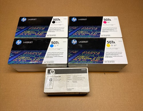 Set HP Genuine CE400A CE401A CE402A CE403A for LJ ENTERPRISE 500 COLOR ...