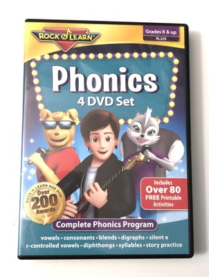 Phonics 4 DVD Set Grades K & Up Complete Phonics Program 725696832925 ...