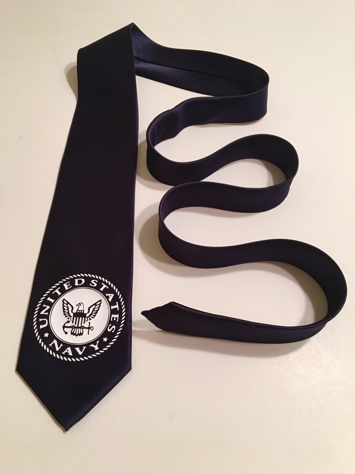 United States Navy Necktie, New, Dark Navy Blue Tie, Great Quality | eBay