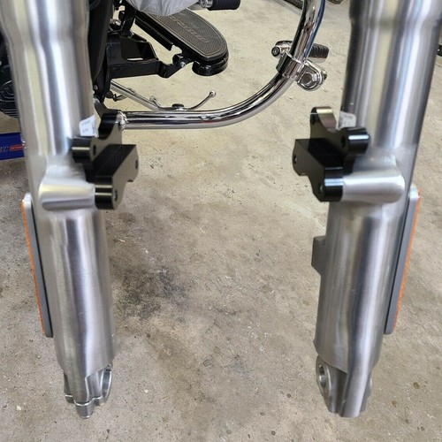 Fender to Fork Adapter Mount Bracket For 86-17 Harley Softail FLST W ...