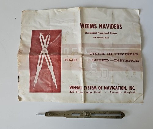 Weems Naviders FSN 6605-682-4548 Navigation Tool w/ Brochure | eBay