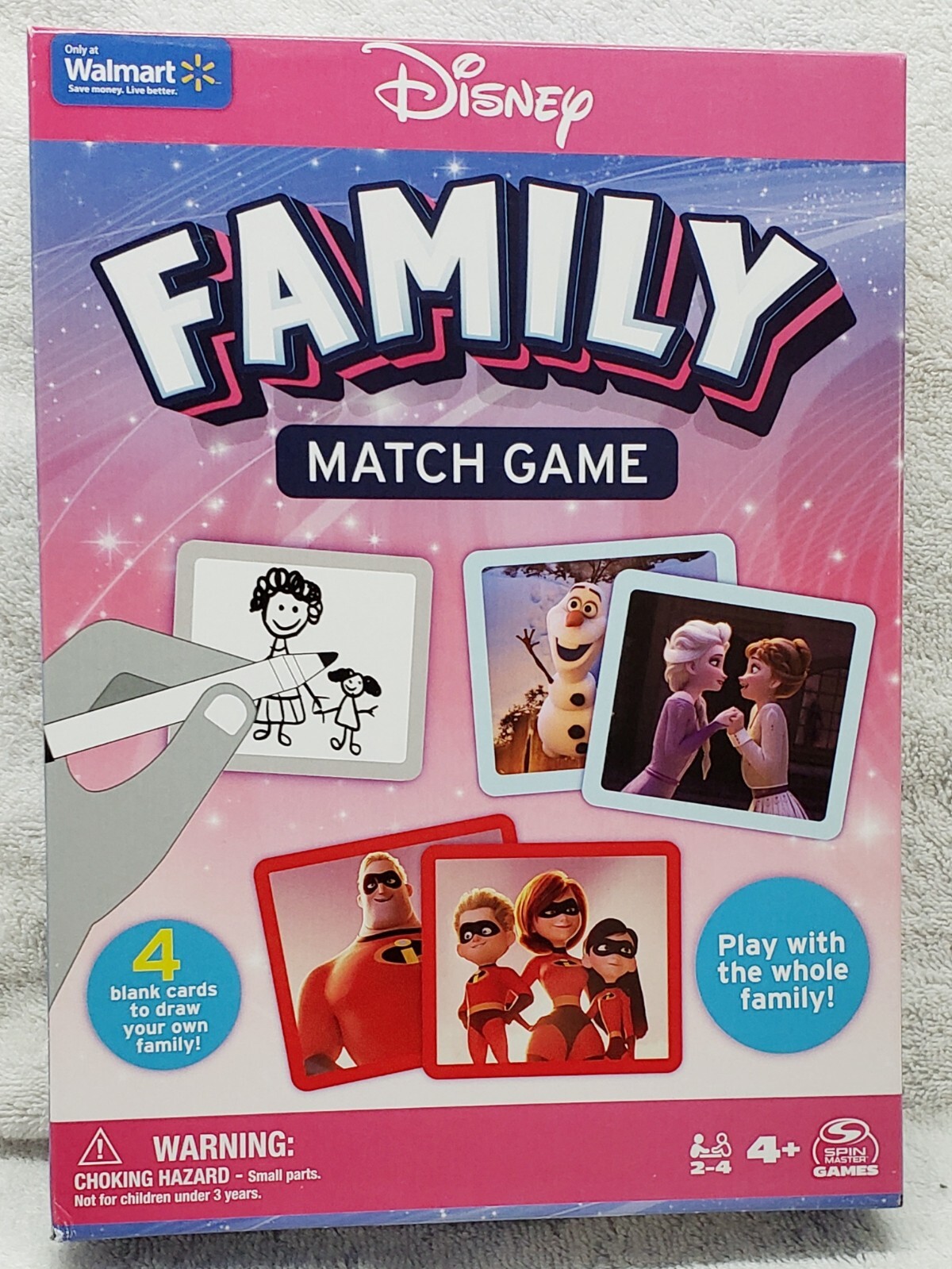 Disney Family Match Game, Walmart Exclusive By Spin Master/New | eBay