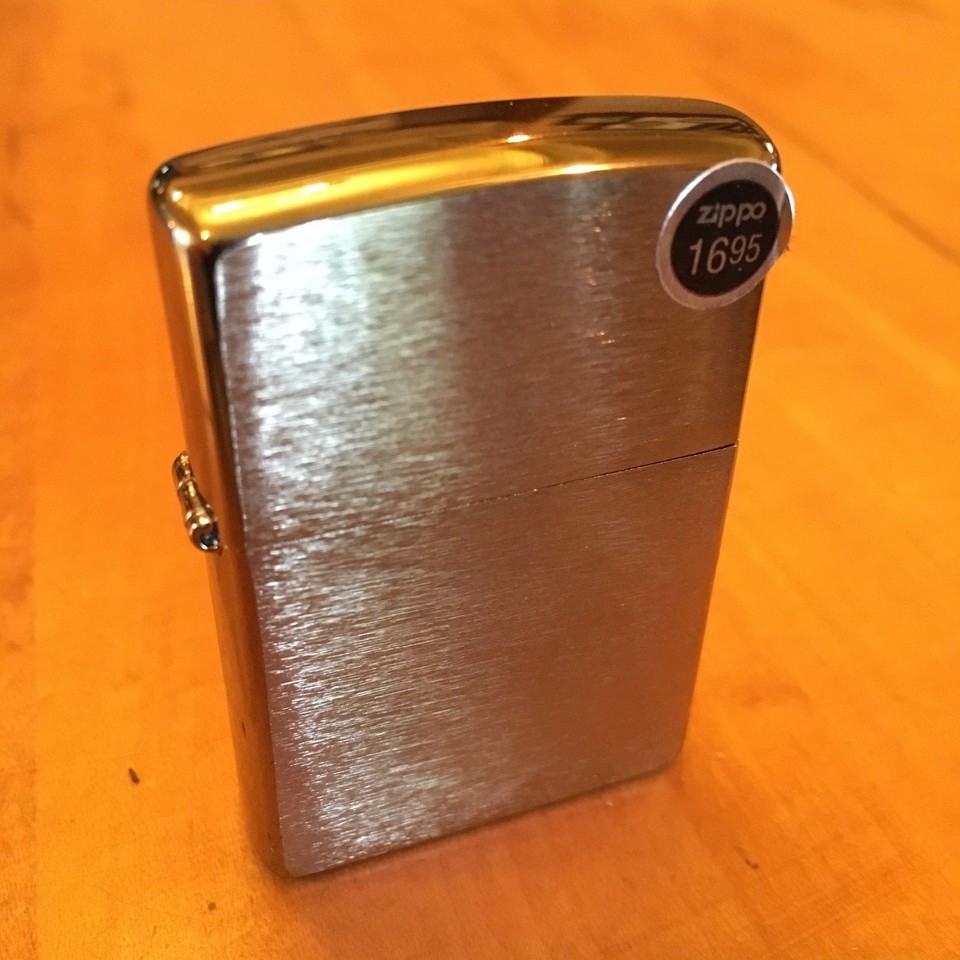 Genuine Zippo classic brushed chrome windproof Lighter CASE ONLY No ...