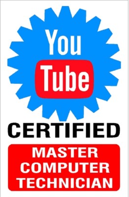 You Tube Certified Master Computer Technician Window sticker decal | eBay