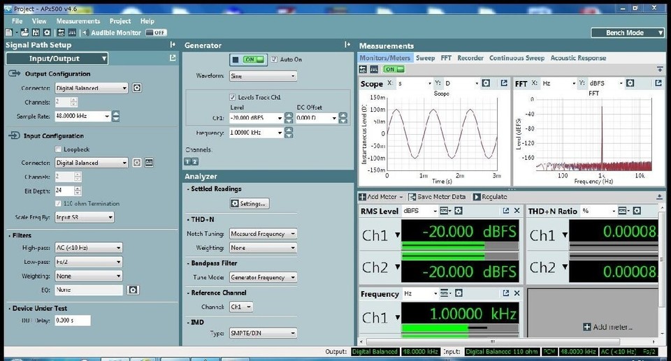 Audio Precision APX515 Audio Analyzer 2ch first come first served ...