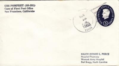 1963, USS Pomfret, SS-391, Postal Envelope (N5883) | eBay