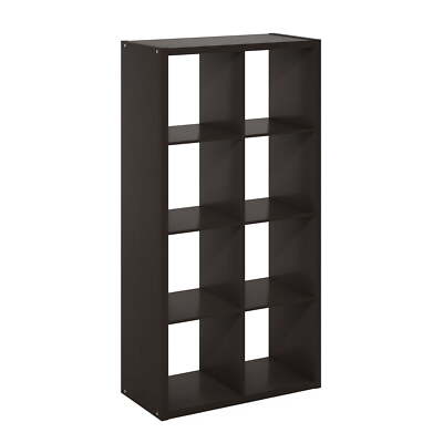 Furinno Cubicle Open Back Decorative Cube Storage Organizer, 8-Cube ...