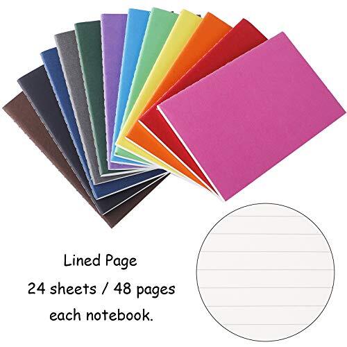 48 Pack Mini Notebooks Bulk, 3.5 x 5.5in Small Pocket Notebook Set ...