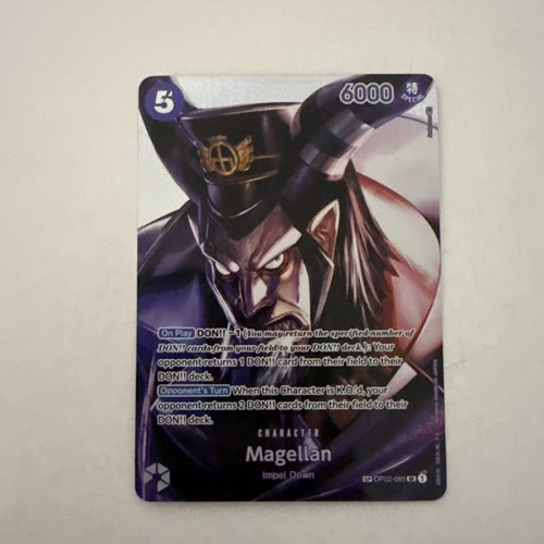 One Piece Card Game TCG English- OP02-085 Magellan SP -Alternate Art ...