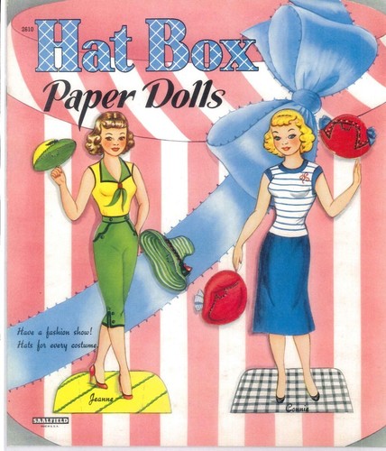 VINTAGE HAT BOX PAPER DOLLS HD LaZER REPRODUCTION FULL SZE FREE SHIP | eBay