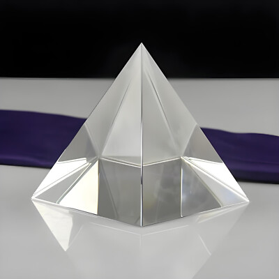 150mm Rainbow Optical Crystal Pyramid Prism For Furnishing Articles ...