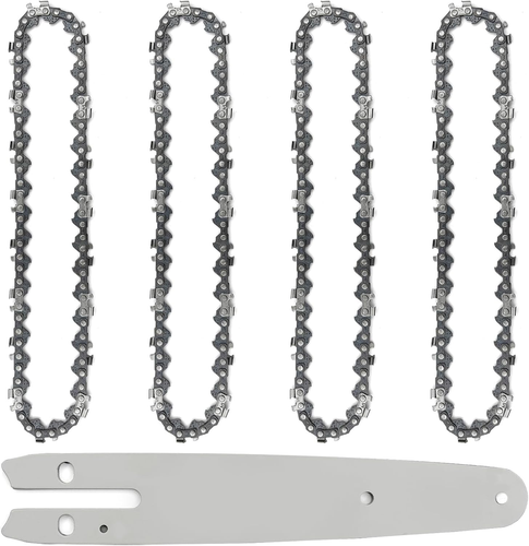 6 Inch Chainsaw Chain and Guide Bar, Replacement Chain Saw Bar and ...