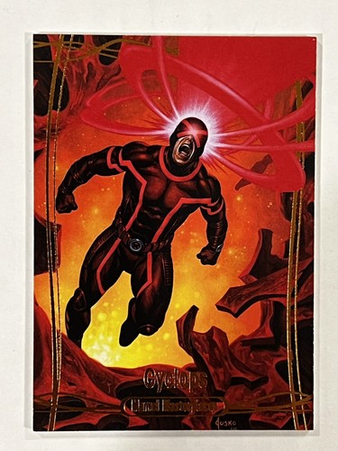 2016 Marvel Masterpieces Orange #79 Cyclops 43/99 Single Tier 3 NM/M😍😍😍 ...