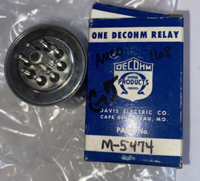 *NOS* M-5474-DECOHM-AMCO-8 PIN RELAY-FREE SHIPPING* | eBay