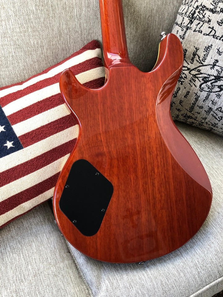 Cort M600 M Series Double Cutaway HH with Flame Maple Top 2002 - Cherry ...