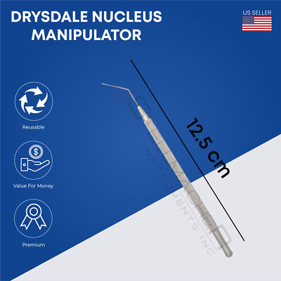 Drysdale Nucleus Manipulator 12.5cm Stainless Steel Ophthalmic ...