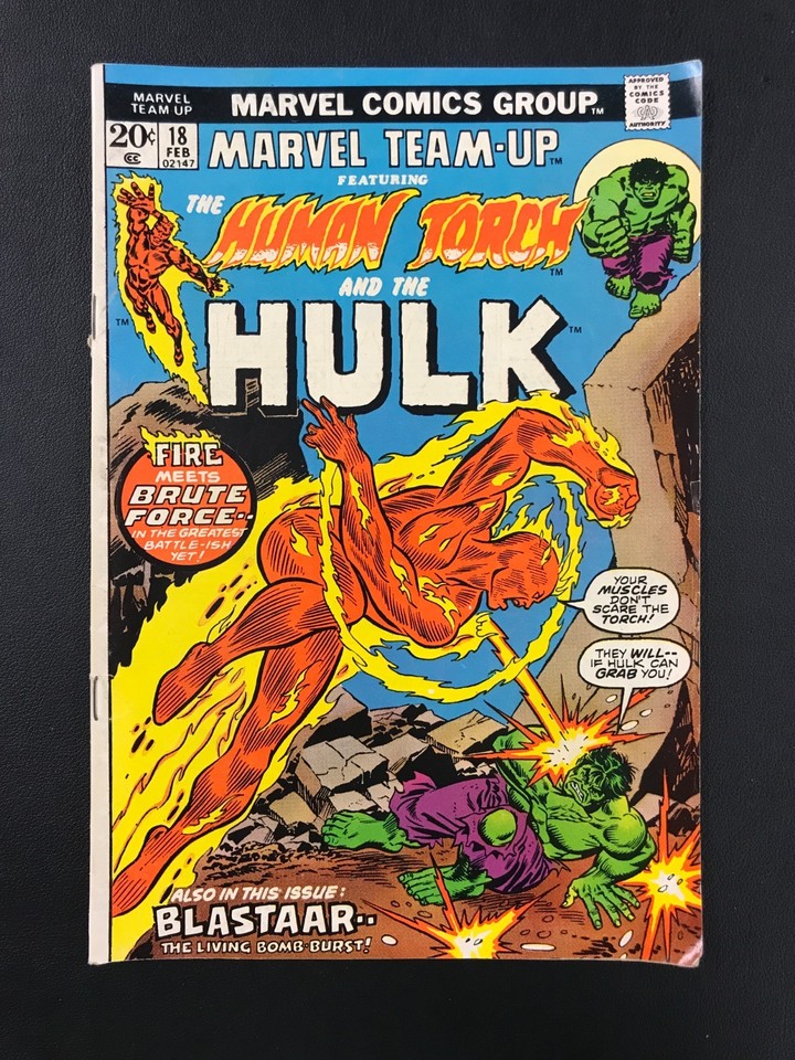 Mavel Team Up #18 "Human Torch & Hulk" 1974 Bronze Age No Reserve! NICE! | eBay