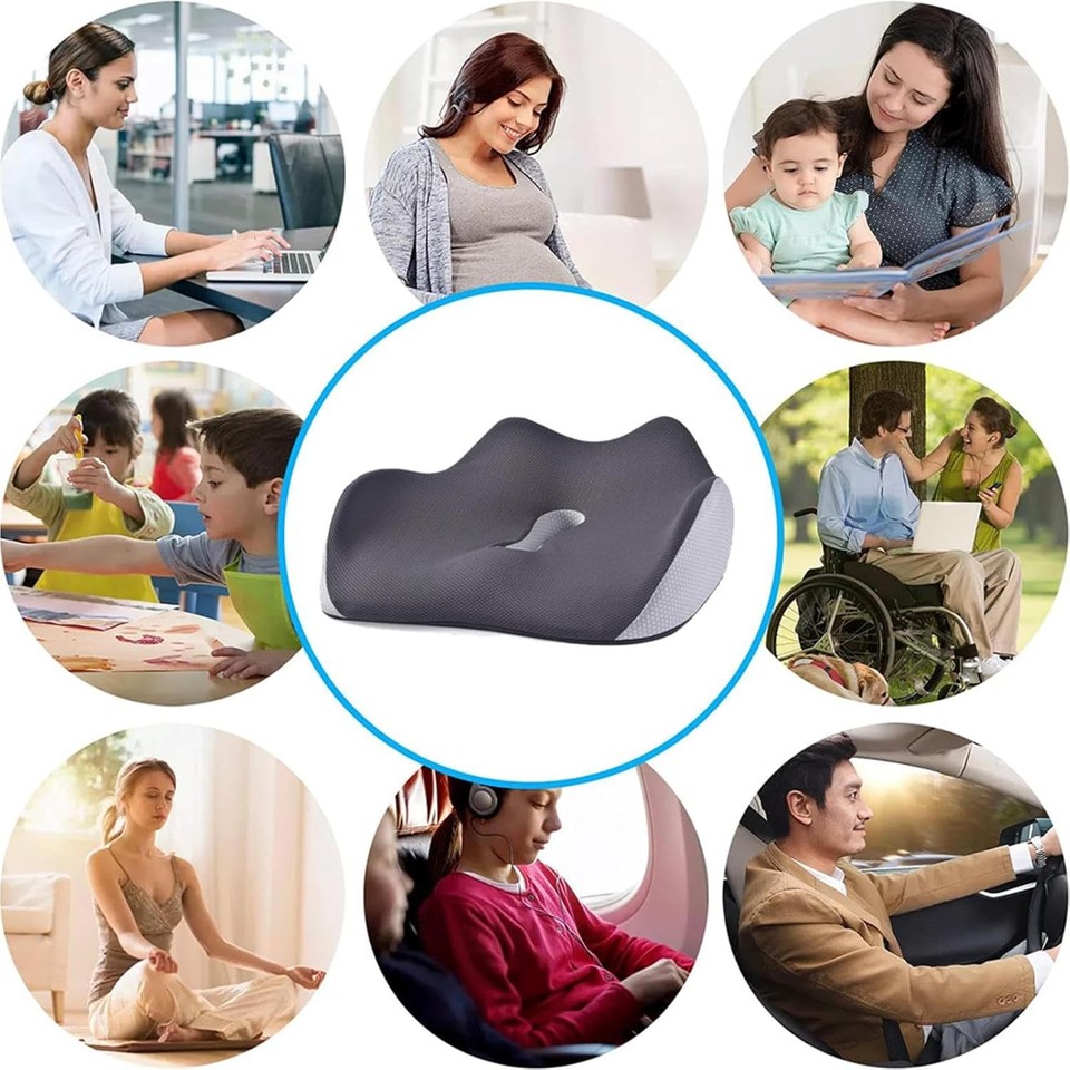 Donut Cushion Memory Foam Medical Ring Seat Pain Relief Orthopedic ...
