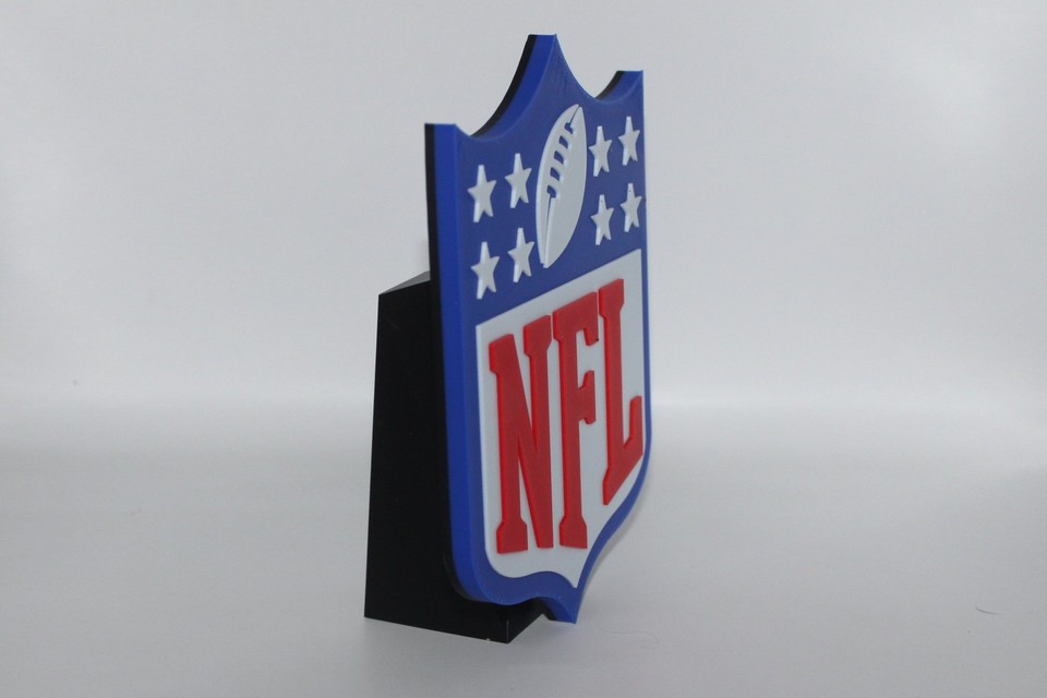 NFL, National Football League 3D printed Logo Sign Wall Desk Shelf Art ...