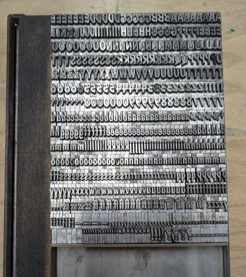 30pt Dom Casual, 8A, 14a- American Type Founders Letterpress Typeface ...