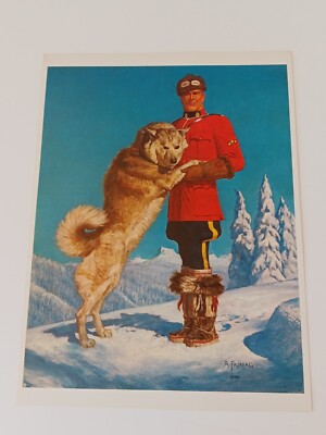 Arnold Friberg Canadian Mountie With Dog TNPC Art Print 12.5"x 9.25" | eBay