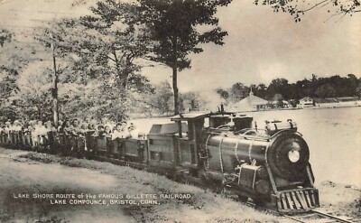 Gillette Railroad Mini Train Ride Lake Compounce Bristol,CT Vtg 1958 ...