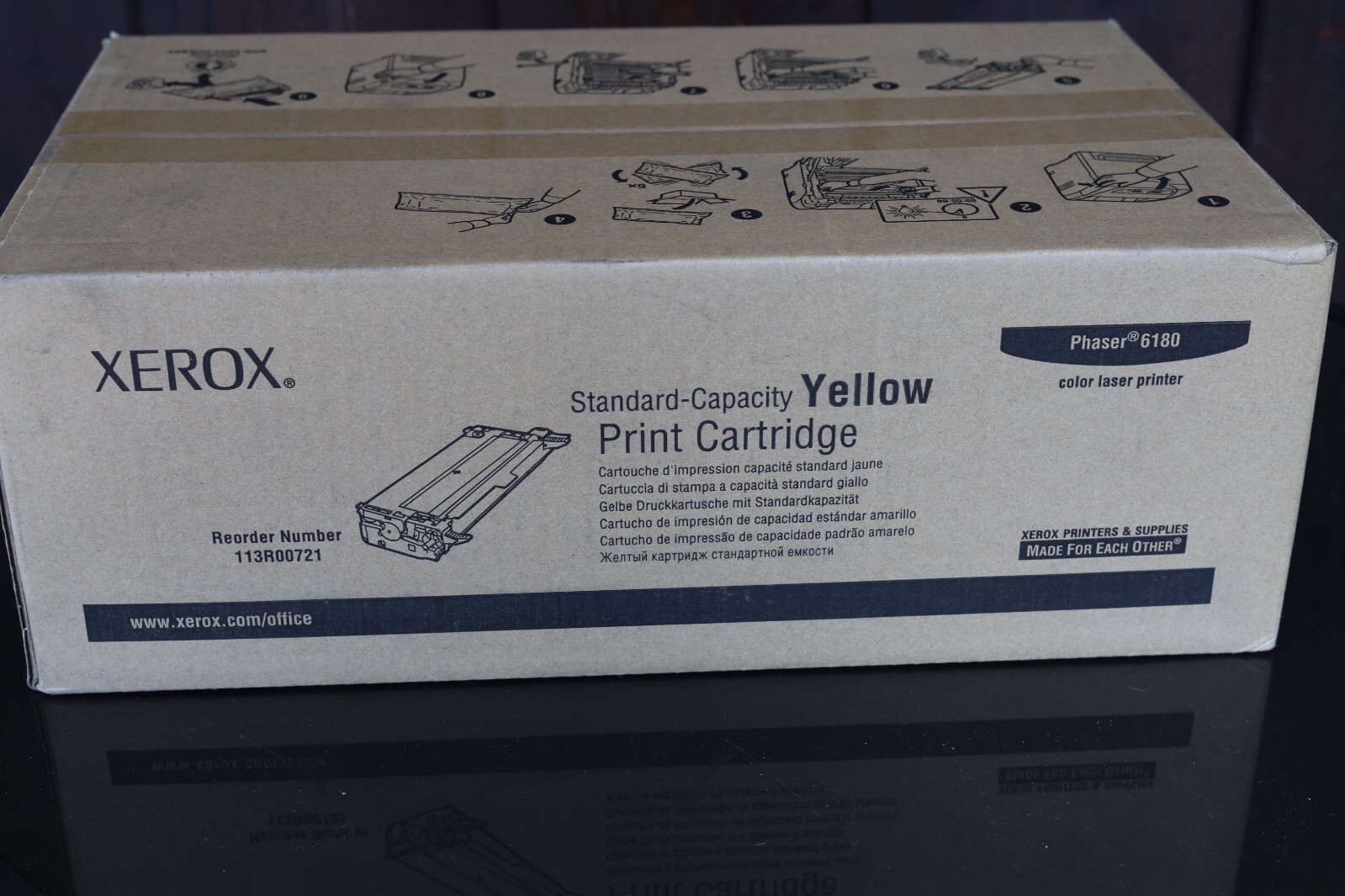 NEW Genuine Xerox Phaser 6180 Yellow Toner 113R00721 6180DN 6180MFP/D ...