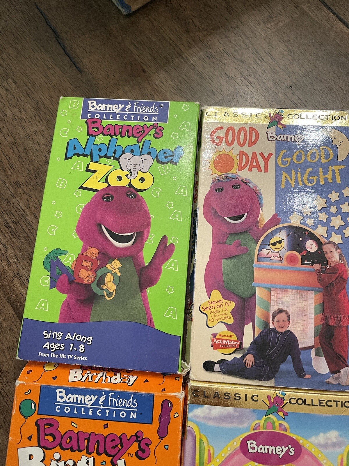 Vintage Barney the dinosaur VHS tapes Set Of | Grelly USA