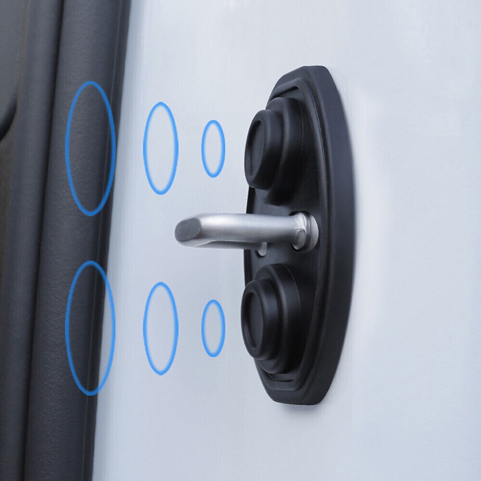 4pcs Car Door shock absorber buffer pad Car Door Latch Protector Self ...