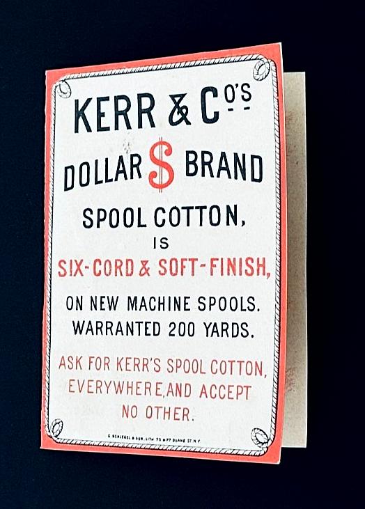 1880's Victorian 4" Trade Card - Jumbo Circus Elephant KERR'S SPOOL ...