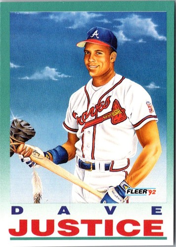 1992 Fleer Dave Justice #713 Atlanta Braves Baseball Card | eBay