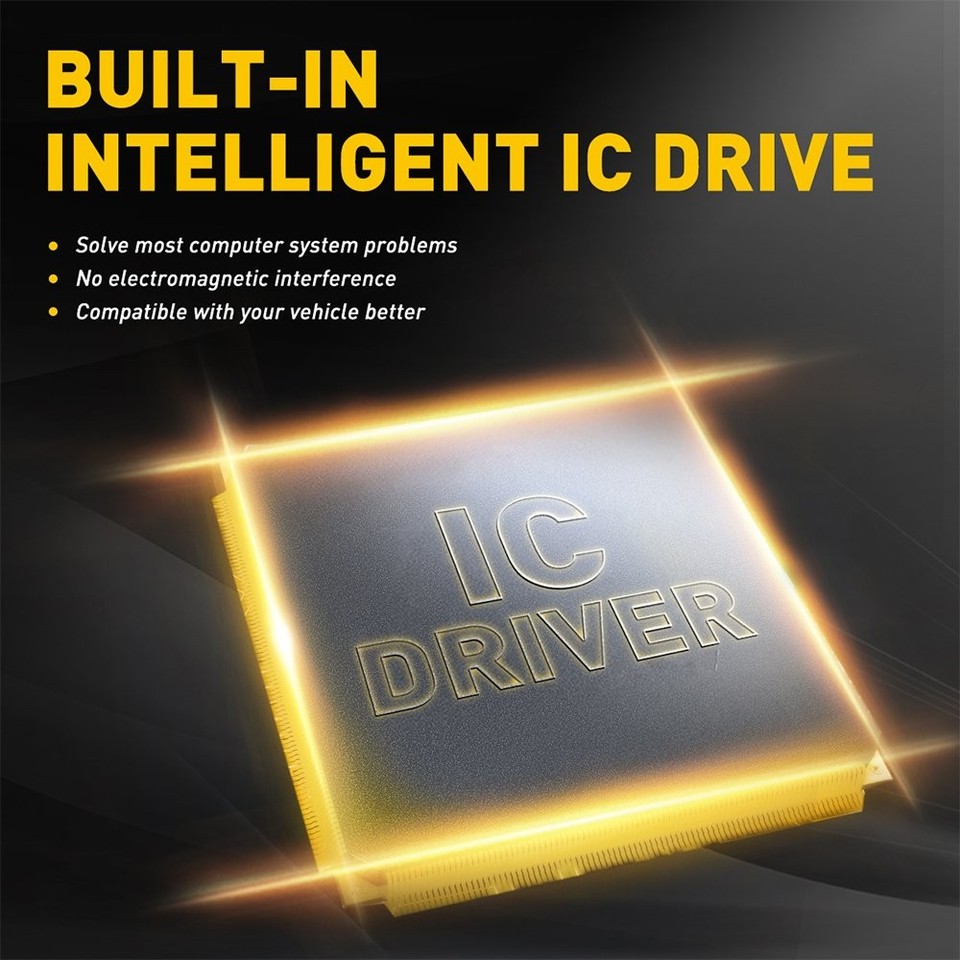 AUXITO H11 H8 LED Headlight Conversion Hi Lo Beam Bulbs CANBUS No Error ...