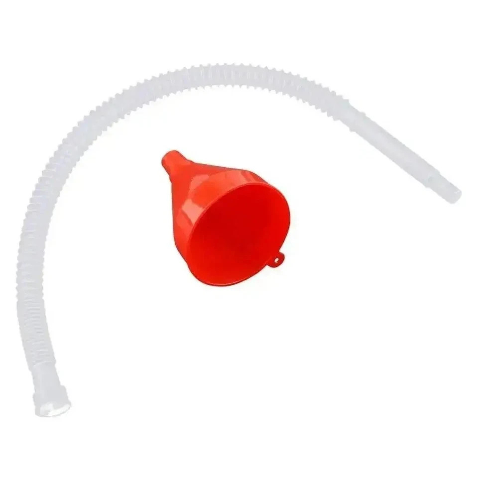 22" inch FUNNEL Extra Long Flexible Plastic Tube Car Oil Fluid Water ...
