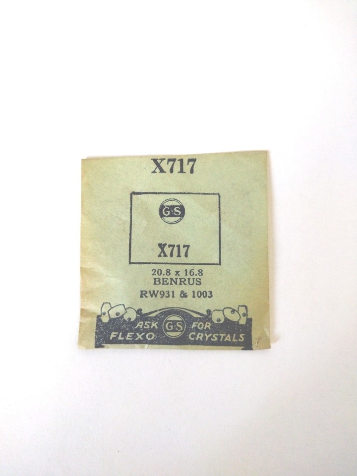 G-S Flexo Watch Crystal X717 for Benrus RW931 & 1003 20.8 x 16.8 | eBay