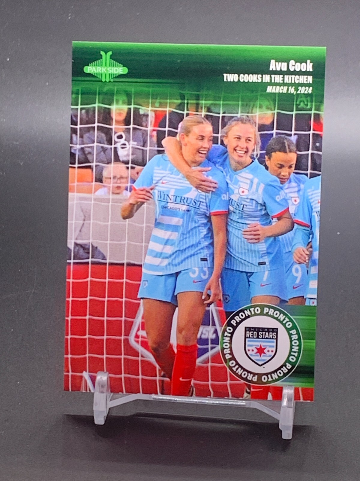 2024 Parkside NWSL Pronto #5 AVA COOK Chicago Fire FC /642 | eBay