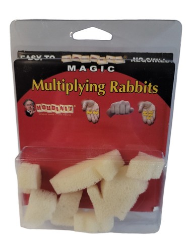 Vintage Houdini Multiplying Rabbits Magic Trick Kit NEW SEALED Easy Do ...