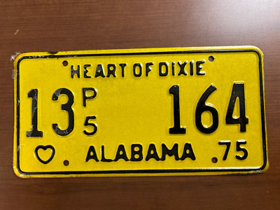 Vintage 1975 Alabama License Plate | eBay
