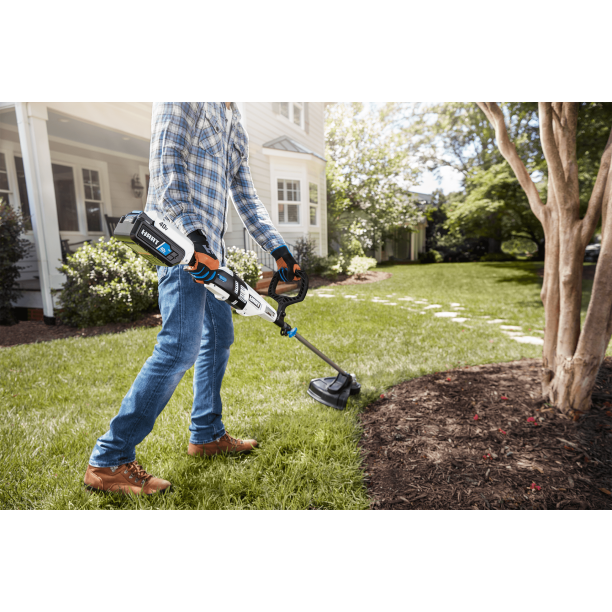 HART 40V Cordless Attachment Capable 15” String Trimmer Kit, 4.0Ah ...