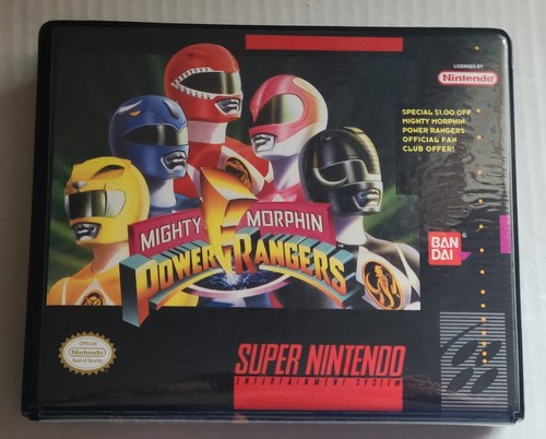 Mighty Morphin Power Rangers CASE ONLY Super Nintendo SNES Box BEST ...