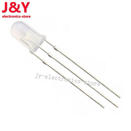 30pcs 5mm 3Pin Diffused two Bi-Color Red & Green Light Common Anode LED ...