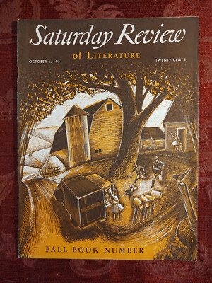 Saturday Review October 6 1951 THOMAS WOLFE EDWARD ASWELL CLAUDE M ...