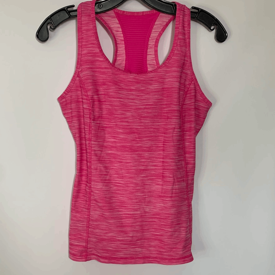 Danskin Now Women's Activewear Fitted Dri-More Pink Racerback Tank Top ...