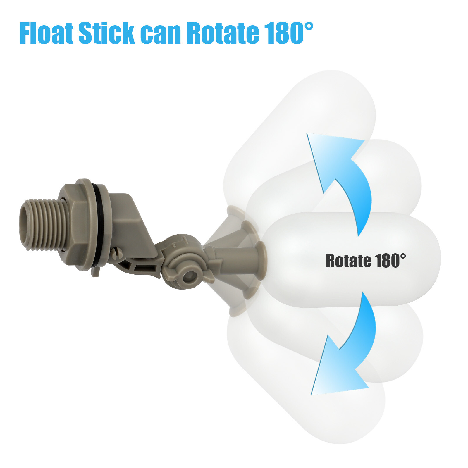 4Pcs Water Float 1/2" Automatic Shut Off Valve Quick Connctor Tank ...