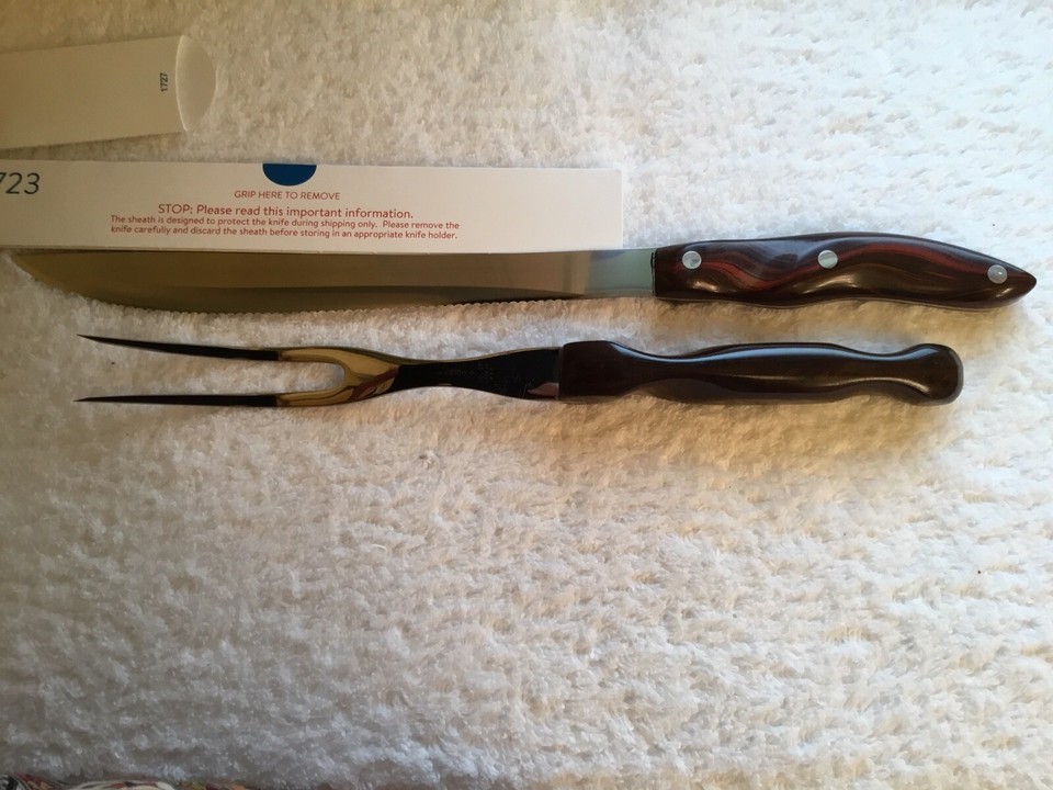 VINTAGE CLASSIC CUTCO CARVING SET FORK/KNIFE REFURBISHED @ CUTCO —READ ...