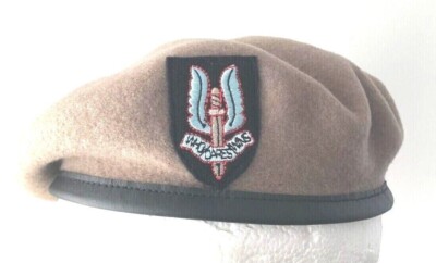 SAS SPECIAL AIR SERVICE OTHER RANKS BERET WITH CAP BADGE SIZE 57cm ...