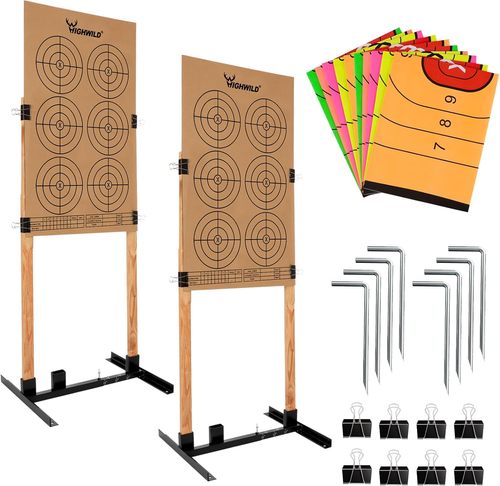 Adjustable Target Stand Base for Paper Shooting Targets Cardboard - H ...