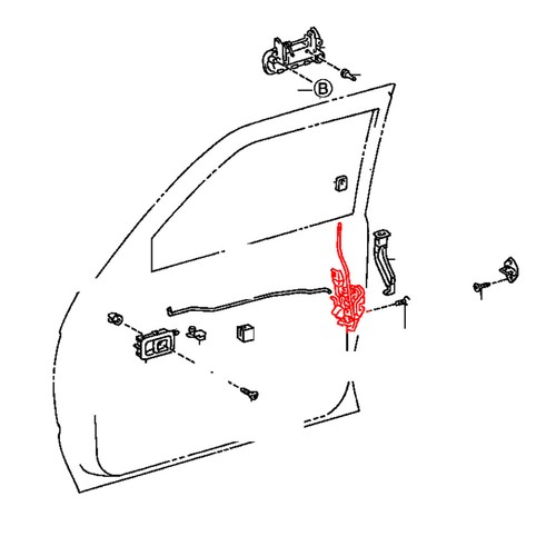 Fit Toyota Corolla Sprinter Carib AE92 AE95 CE90 EE90 Front Door Lock ...