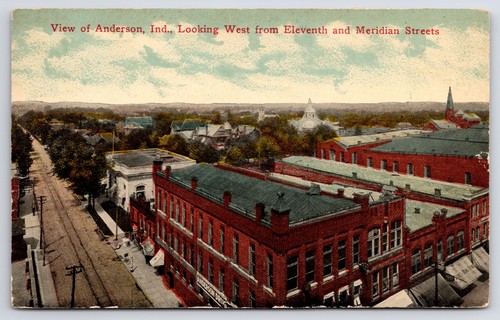 Anderson Indiana~Birdseye West @ Eleventh & Meridian Streets~Anderson ...
